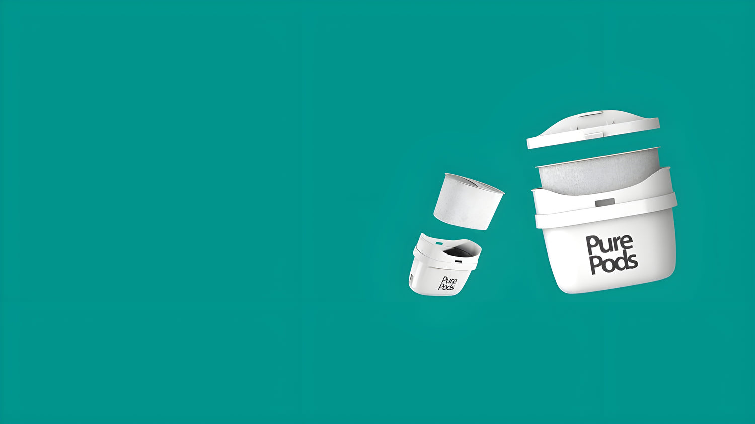 PurePods | RefillableWater Filter Cartridge and Refill Pods